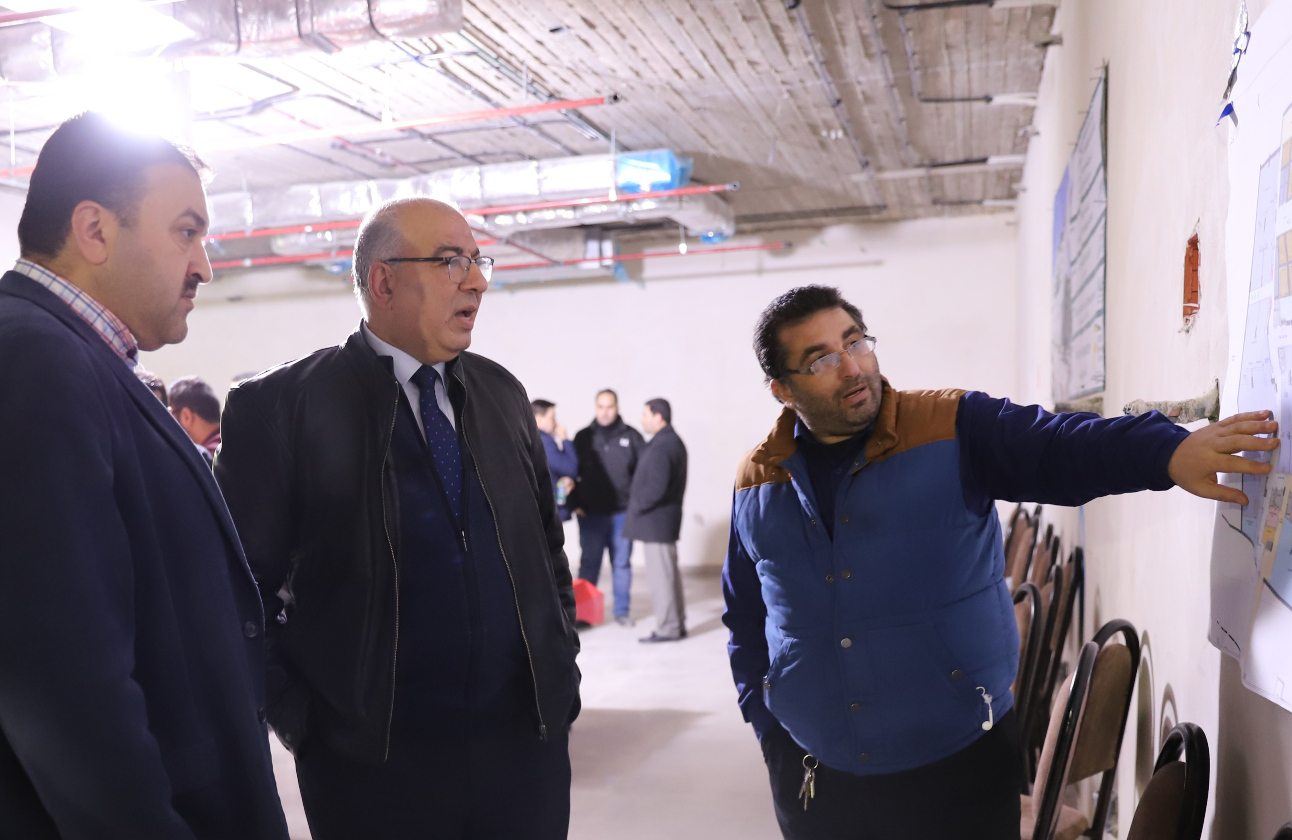 A site visit to the finishing project of the Kidney Center at NNUH ...